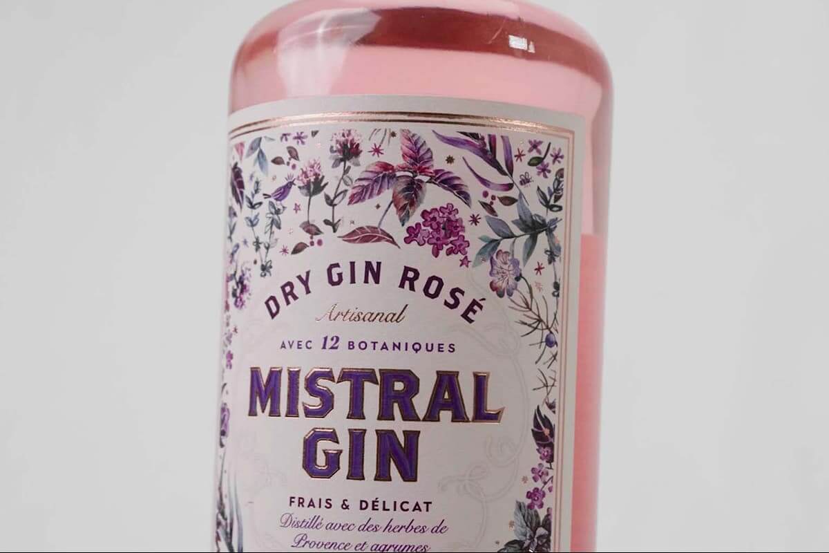 Nouveau look pour le Dry Gin Rosé de MistralGin - MistralGin